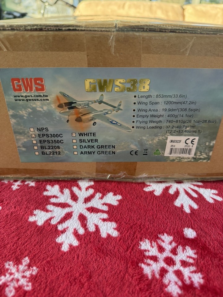 GWS GWS38 RC Airplane Kit New Sealed Box Twin Engine Plane | eBay