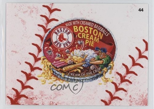 2016 Topps MLB Wacky Packages Baseball Seam Red Sox Boston Cream Pie ...