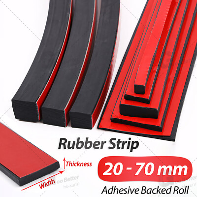 Rubber Strip - Adhesive Backed Roll - Various Widths, Thicknesses ...