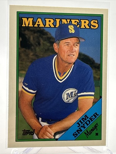 1988 Topps Traded TIFFANY Baseball Card Jim Snyder #112T Mint FREE ...