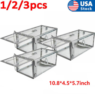 Humane Rat Live Trap for Rabbits Cat Squirrel 1 Door Rodent Control ...
