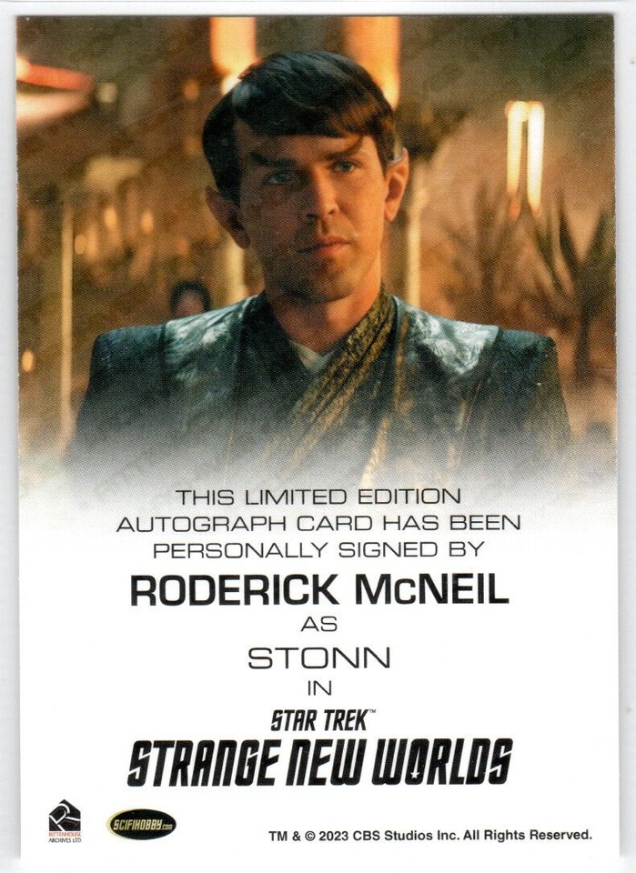 STAR TREK SNW STRANGE NEW WORLDS SEASON 1 Roderick McNeil as Stonn ...