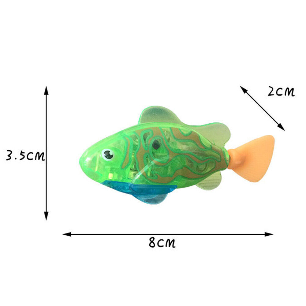 5Pcs Swimming Fish Robot Water Activated Electronic Pets Toys For Kid ...
