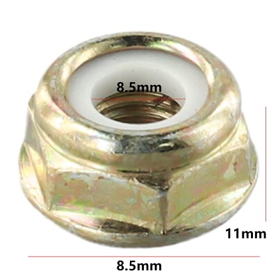 Blade Lock Nut M10 X 1.25 Left-Hand Thread Coupling For Various Brush ...