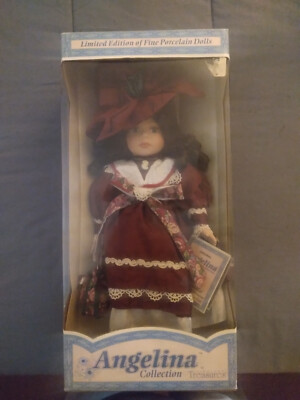 Holiday Porcelain Doll Angelina Collection Timeless Treasures Limited ...