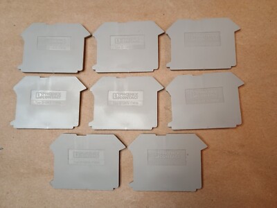 Lot of 8 Phoenix Contact D-UK5-TWIN Terminal Block End Plate | eBay