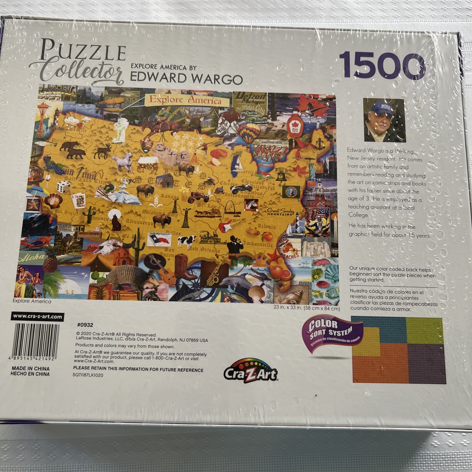 Edward Wargo Puzzler Collector 1500 Pc Jigsaw Puzzle Explore America ...