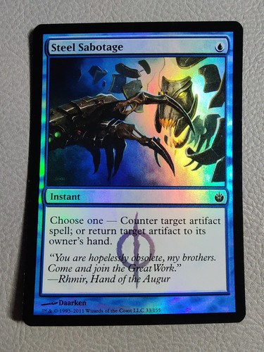 Steel Sabotage Foil | NM | Mirrodin Besieged | Magic the Gathering MTG ...