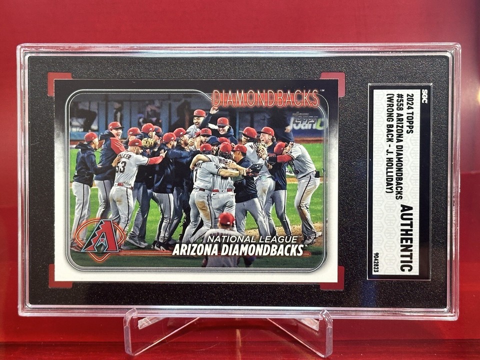 Jackson Holliday / Diamondbacks FUN FACE *ERROR* CARD 2024 Series 2 SP ...