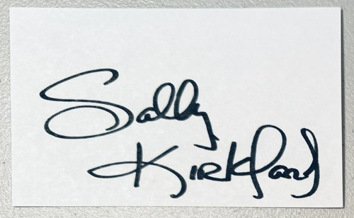 Sally Kirkland Signed Autographed 3x5 Card SWAU Authenticated Anna JFK ...