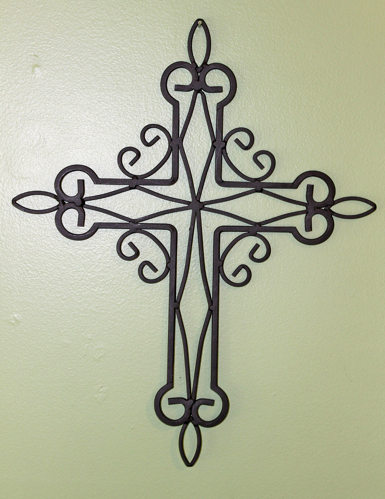 Black Iron Metal Cross wall decor/hanging | eBay
