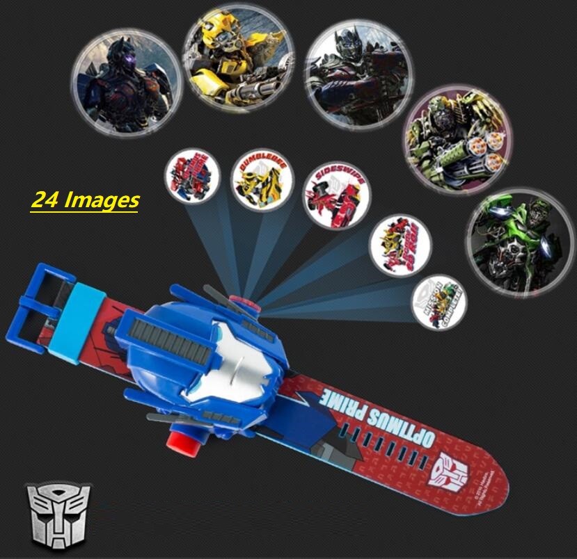 Kids Cartoon Watch Projector Transformers Optimus Prime cosplay Light ...