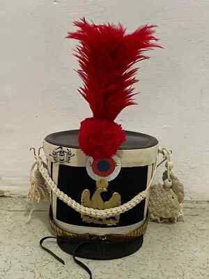 Shako Helmet French Napoleonic Shako Black Finished Red Pom Larp ...