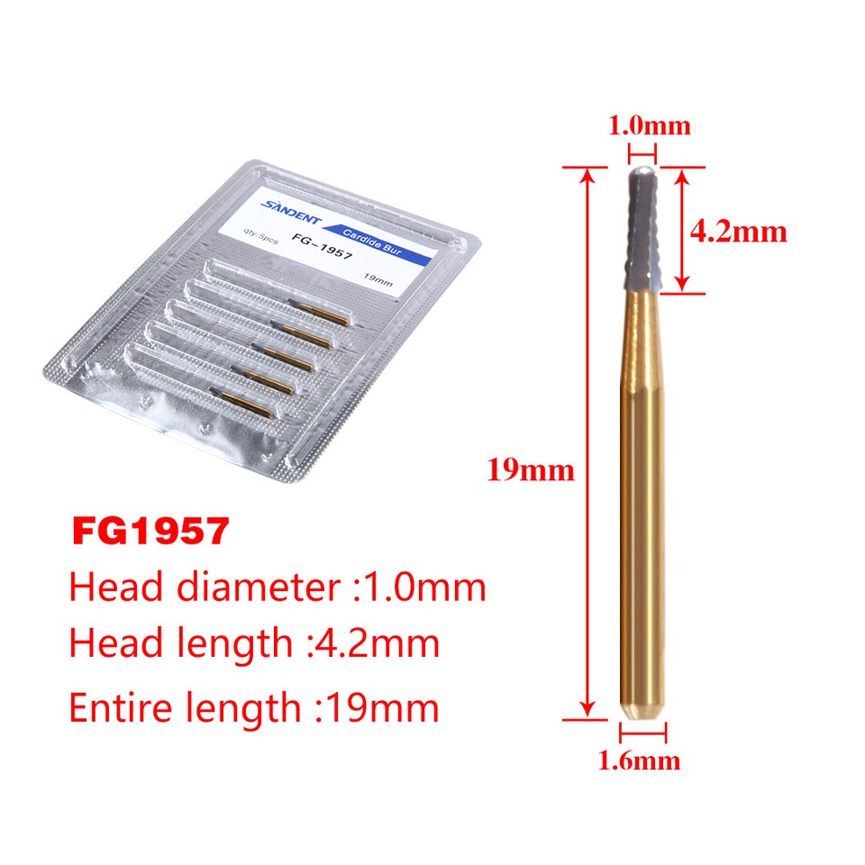 Dental Trimming&Finishing Gold Burs Carbide Burr 7901/7902/7404/7406 ...