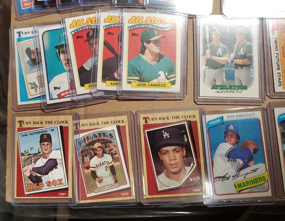 Make Offer Huge 200+Baseball card top loaded & Case Collection 70s 80s ...