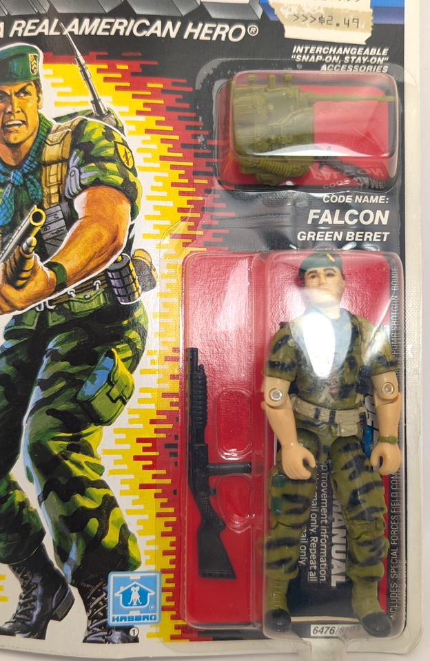 GI Joe Falcon Green Beret ARAH Figure Hasbro 1986 Sealed New Moc- RK267 ...