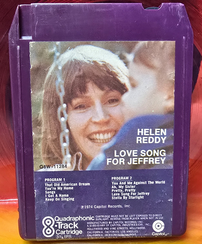 Helen Reddy: Love Song for Jeffrey vtg Quadraphonic Quad 8 Track Tape ...