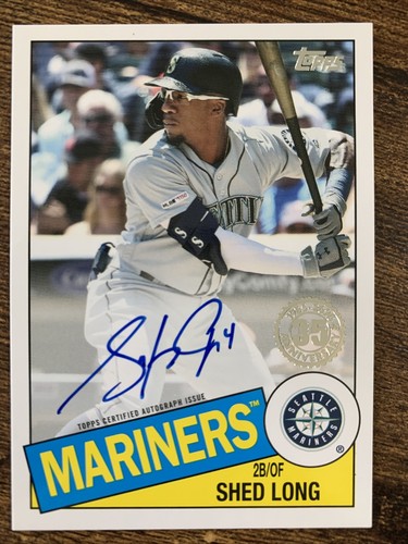 SHED LONG 2020 TOPPS 1985 STYLE 35TH ANNIVERSARY AUTOGRAPH AUTO ...