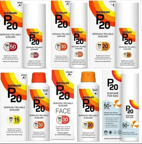 RIEMANN P20 SUN PROTECTION - SPF20 LOTION, SPF30 SPRAY, SPF50 SPRAY ...