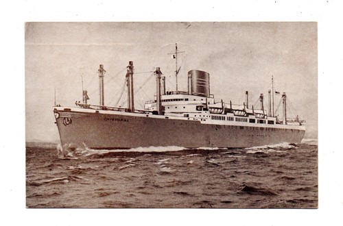 SS CRISTOBAL AT SEA, PANAMA SHIP LINE, ARTIST IMAGE ~ used from Haiti ...