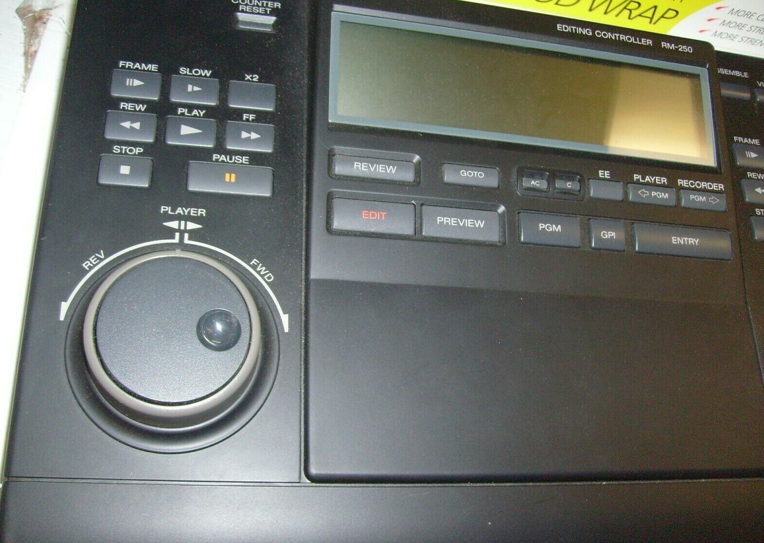 Vintage Sony RM-250 Video Editing Controller w/ shuttle knobs | eBay