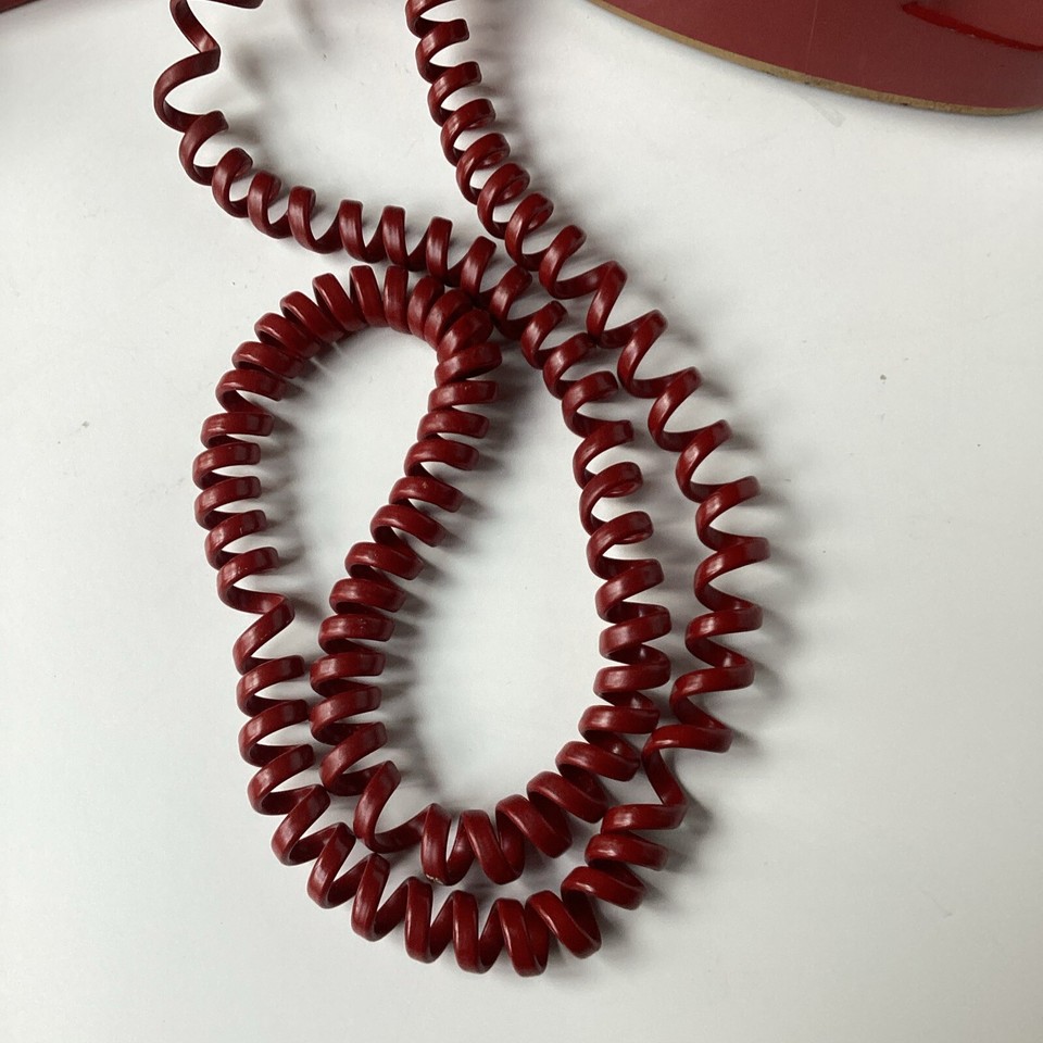 Vintage Western Electric Princess Phone Touch Tone Push Button Red ...