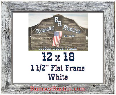 12"x18" white beach washed rustic barn picture frame barnwood wood 12 x ...