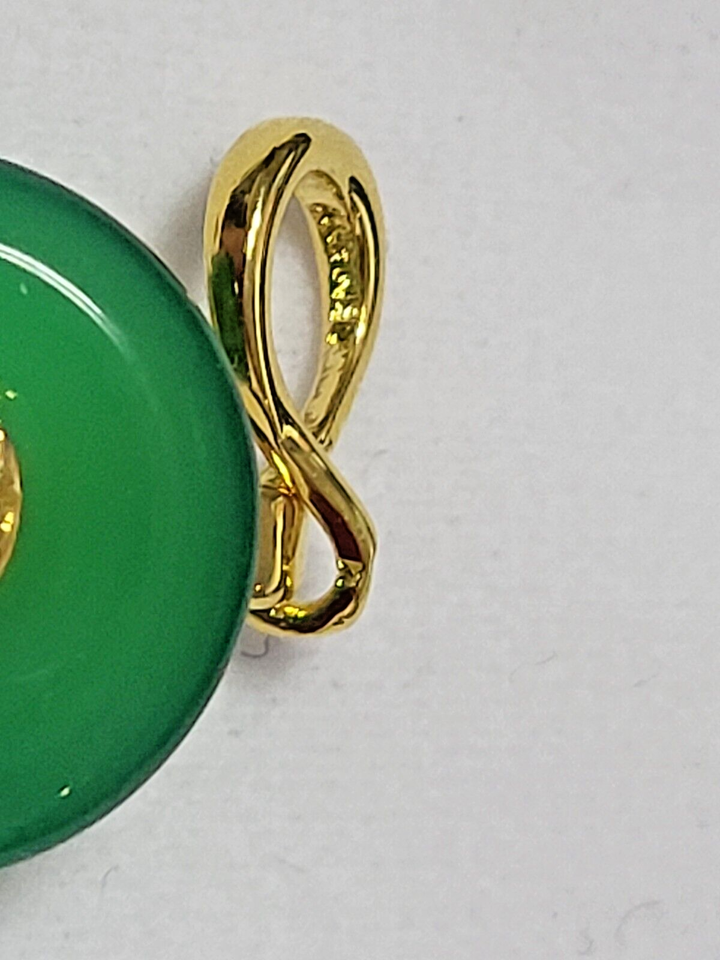 charm Pandora verre MURANO vert serpent doré or fin poinçon PANDORA ALE ...