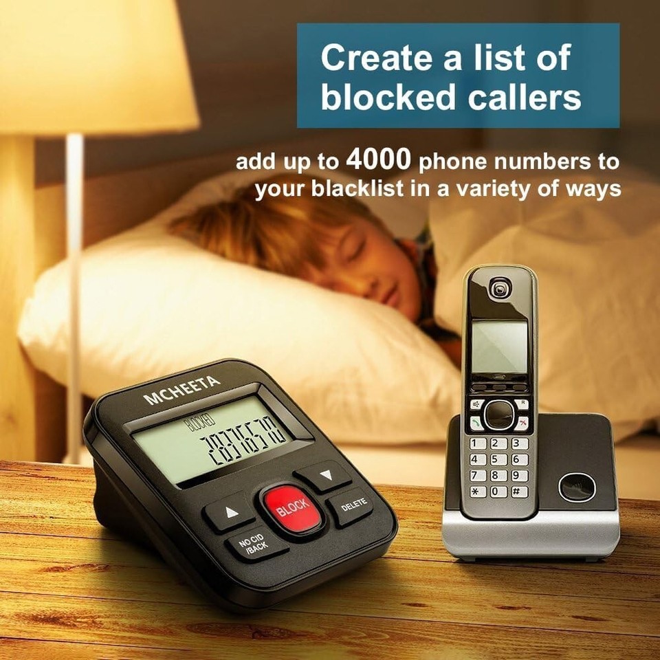 Call Blocker for landline Phones, Caller id Box Landline Device with ...