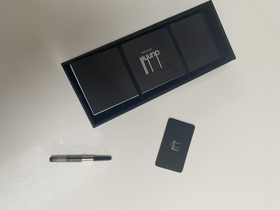 Rare Red Dunhill Sidecar Gemline Fountain Pen – Mint & Boxed. 18k M Nib ...