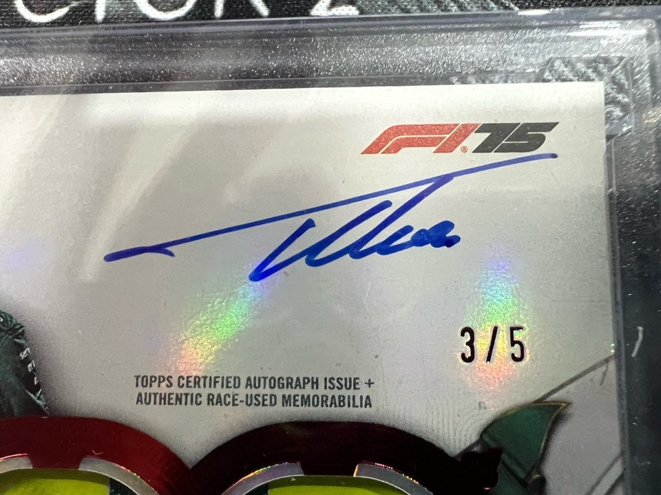 2025 Topps Dynasty F1 Fernando Alonso Red Triple Patch Auto Autograph ...