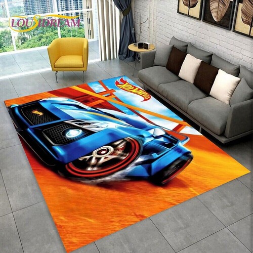 Kids 3D Hot Wheels Carpet Boys Carpet Bedroom Living room Rug Doormat ...