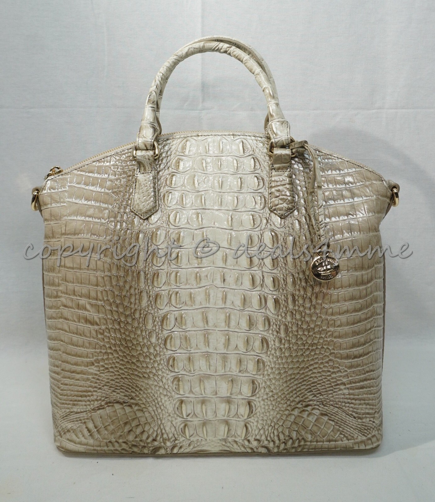 NWT Brahmin Large Duxbury Satchel/Shoulder Bag in Clay Melbourne | eBay
