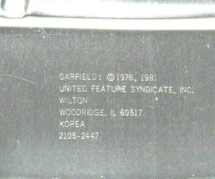 Wilton Garfield Cake Pan Cat Jello Mold One Year Old Candle Vintage ...