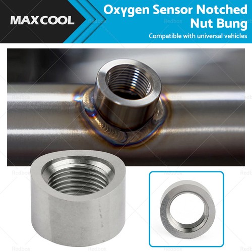 1PCS O2 Oxygen Sensor Curve Notched Nut Bung 304 Stainless Steel M18 X ...