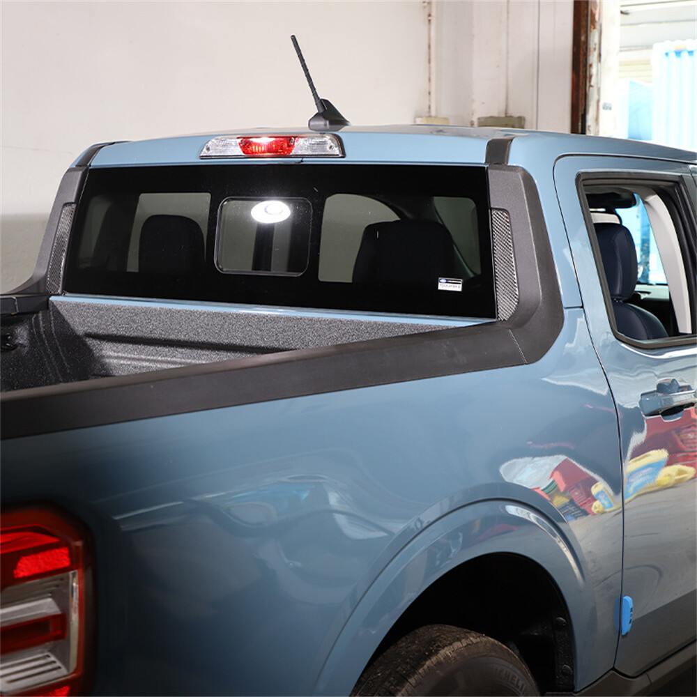 2×Carbon Fiber Rear Window Pillar Posts Panel Cover For Ford Maverick ...