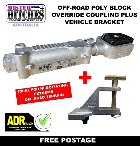 2000KG POLY BLOCK TRAILER OFF ROAD COUPLING WITH CAST CAR BRACKET ...