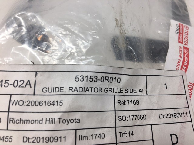 Toyota OEM Rav4 Radiator Core Support-air Baffle Duct Deflector Right ...