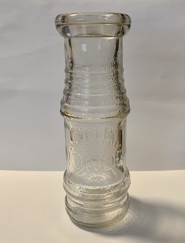 Vintage Wholesome WONDER Orange Drink Clear Glass Bottle - RARE - 7oz ...