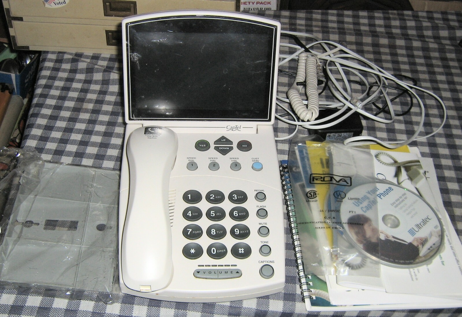 CapTel 840 - Closed Captioned Telephone Hearing Impaired Complete Works ...