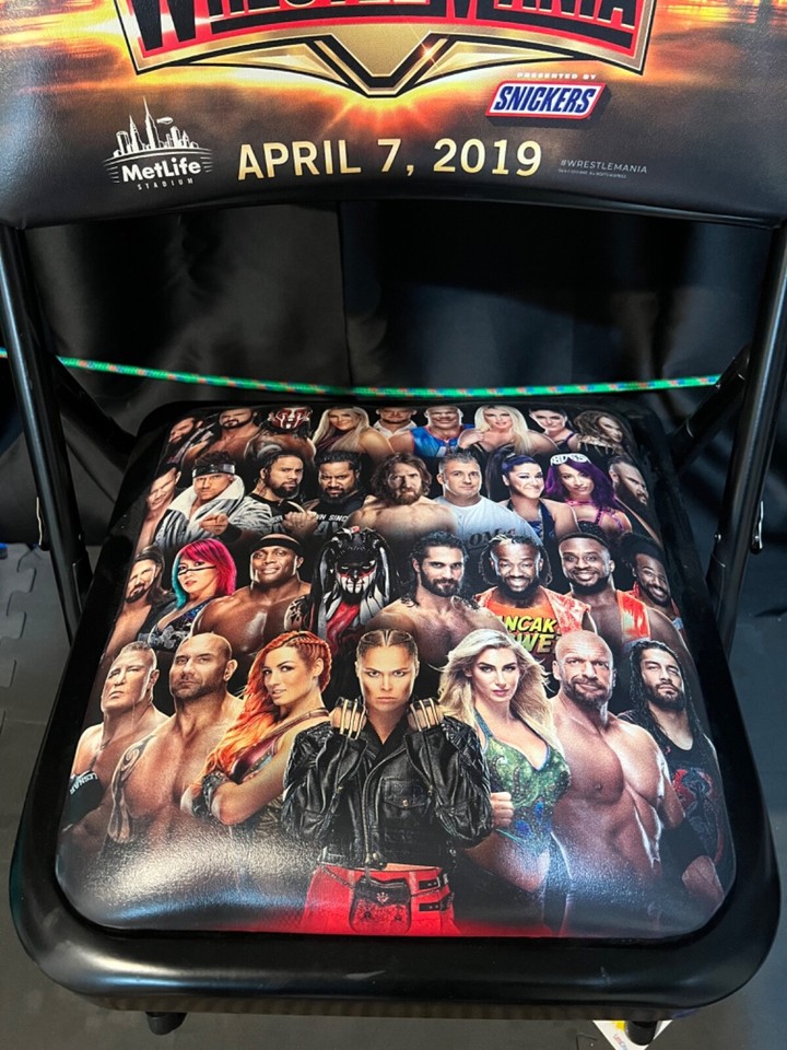 WWE WRESTLEMANIA 35 Ringside Chair #summerslam | eBay