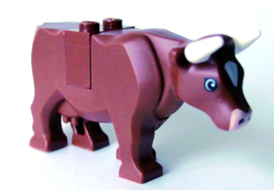Lego Cow 10193 with White Spot on Head (Plate on Top) Minifigure Big ...
