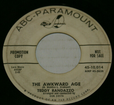 Teddy Randazzo The Awkward Age US Promo Northern Soul 7” 45 Rare 1959 ...