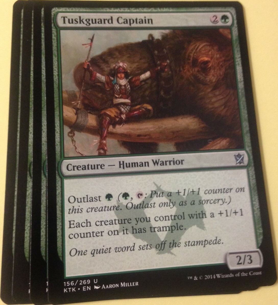 Tuskguard Captain Khans of Tarkir Regular for sale online | eBay