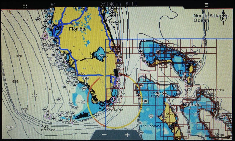 Simrad Mercury Vessel View 702 W/ Power Cable & Suncover (Tested Good ...