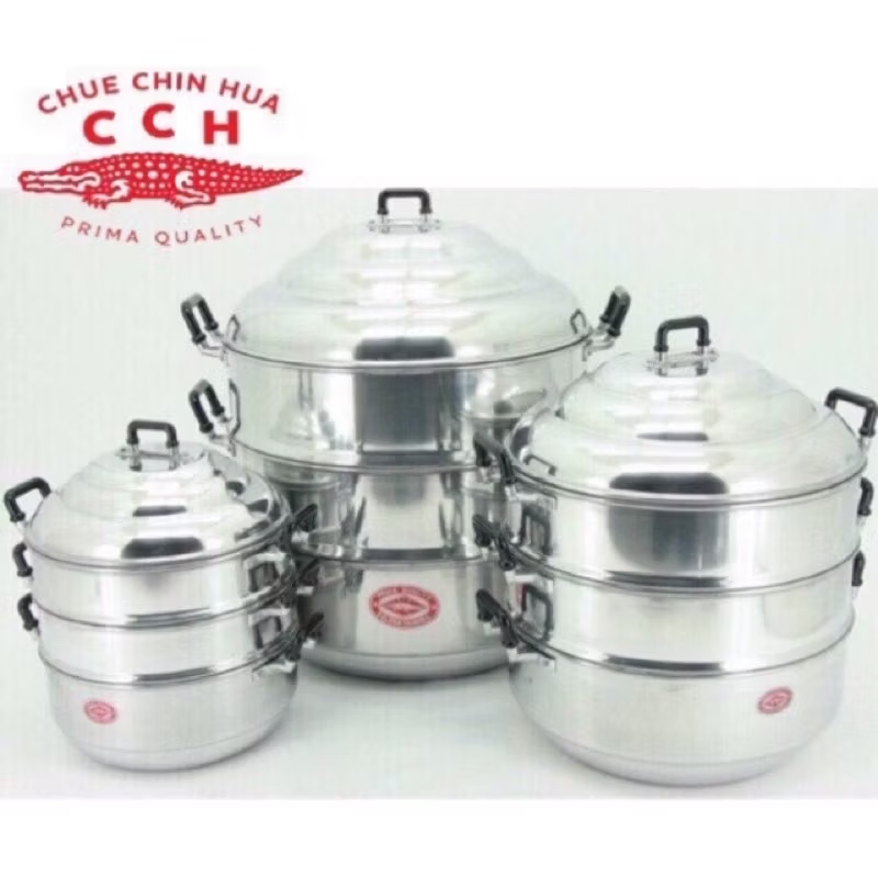 Thai Traditional Crocodile Brand 34 Aluminum Cookware Chines Steamer ...