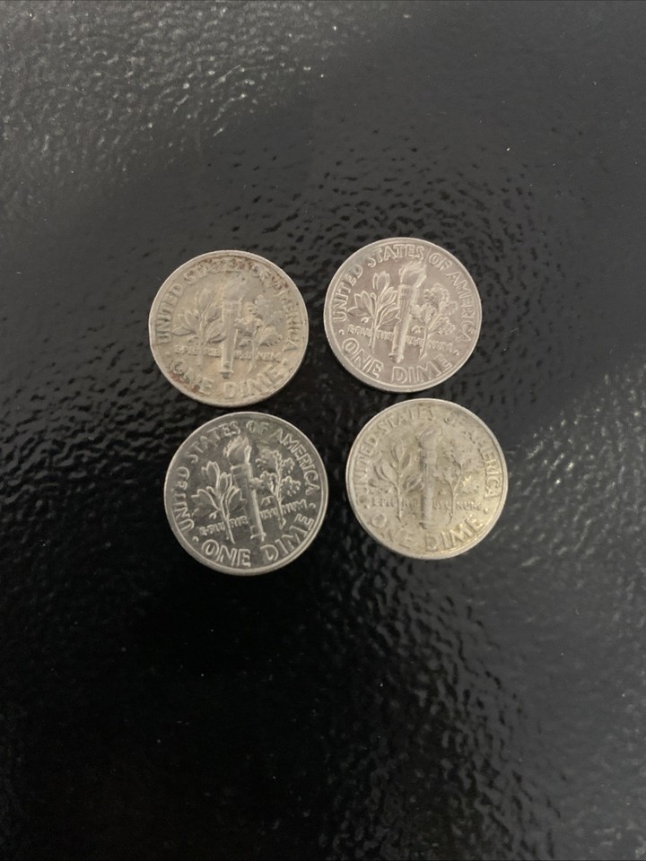 Dimes With Uneven Edges. Very Cool Sets Of 4 | eBay