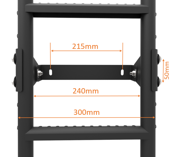 Citroen Relay Van Rear Door Ladder 6 Rung Low Roof Vans models Only DS ...