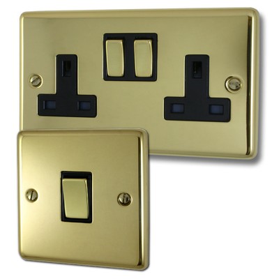 G&H Brassware Polished Brass Sockets and Switches - Full Range | eBay