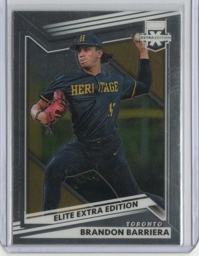 2022 Panini Elite Extra Edition Brandon Barriera Chrome #23 - Toronto ...